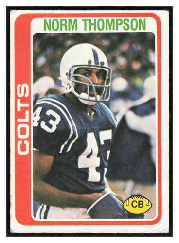 1978 Topps #29 Norm Thompson - Baltimore Colts | eBay