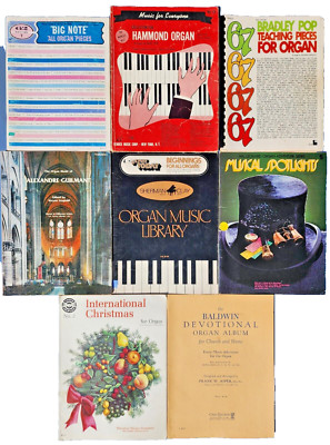 Lot of 9 Vintage Organ Song Books Sheet Music, X-mas Devotional ...