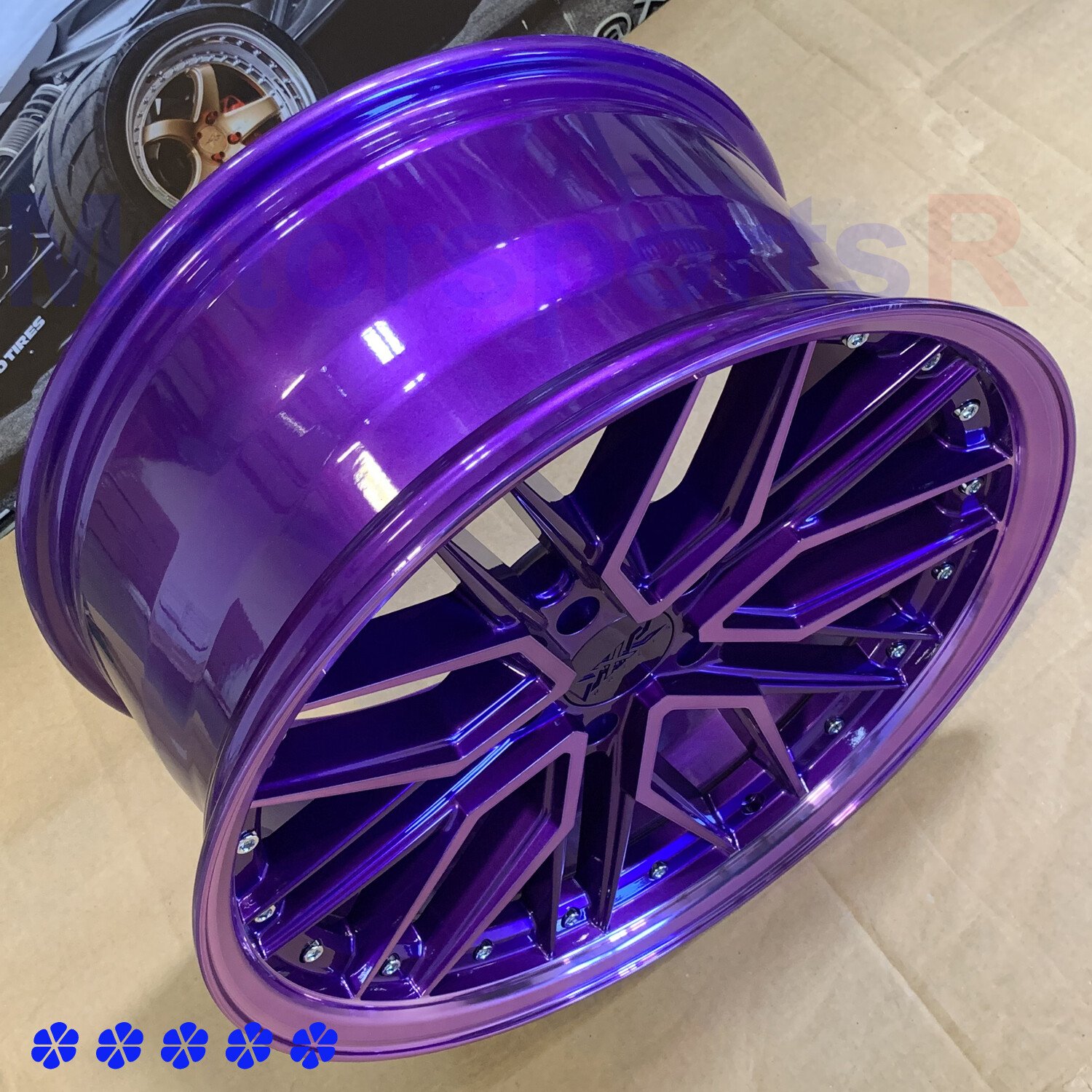 XXR 571 18 x8.5 +35 Purple Rims Wheels 5x114.3 15 Acura TLX 06 RSX 04 ...