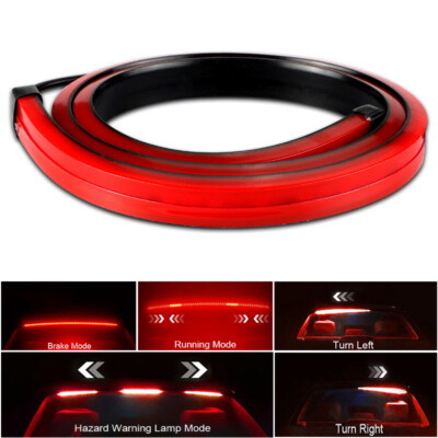 LED 3rd Brake Light Strip Bar Rear Windshield Stop Tail Turn Signal ...
