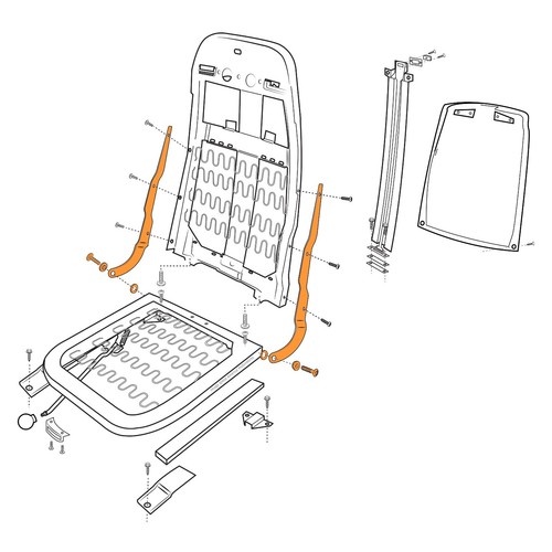 1974-1978 Corvette Side Seat Rails Chrome with Pivot Screws Car Set | eBay