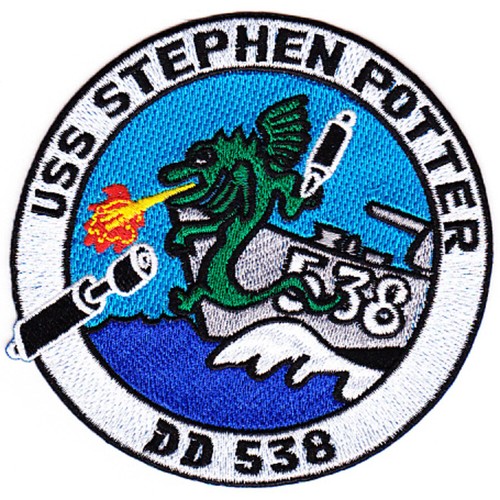 USS Stephen Potter DD-538 Destroyer Ship Patch | eBay