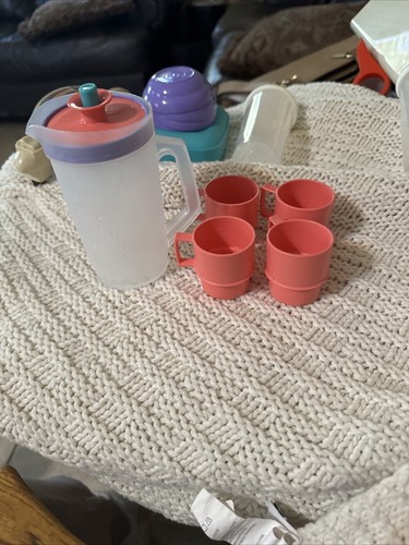 Tupperware Children's Mini Party Mug And Pitcher Pastels Vintage | eBay