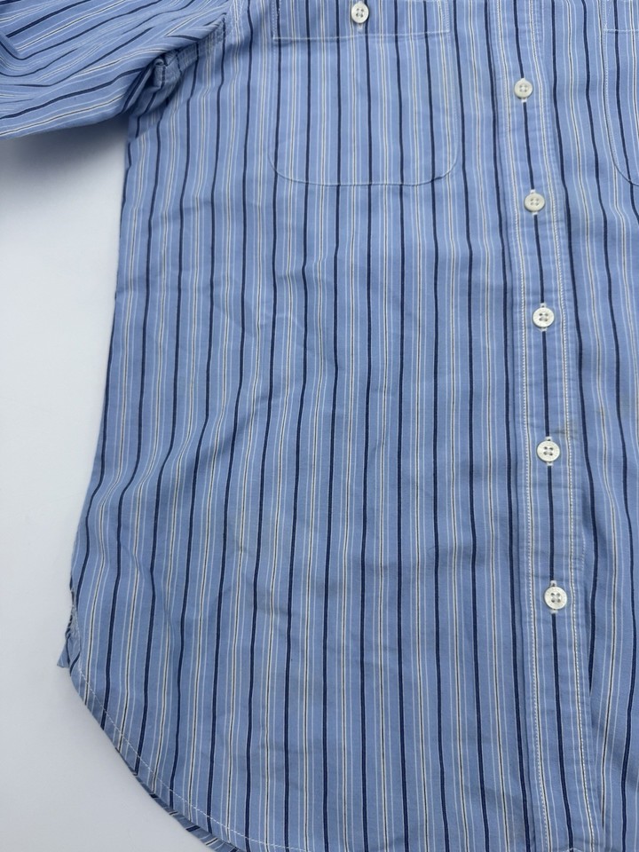 LRL Ralph Lauren Women’s Long Sleeve Button Up Shirt Blue Stripe NWOT ...