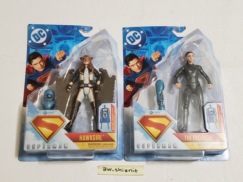 LOT 2025 Spin Master DC Superman Movie HAWKGIRL + THE ENGINEER 6" BAF Robot #4 | eBay