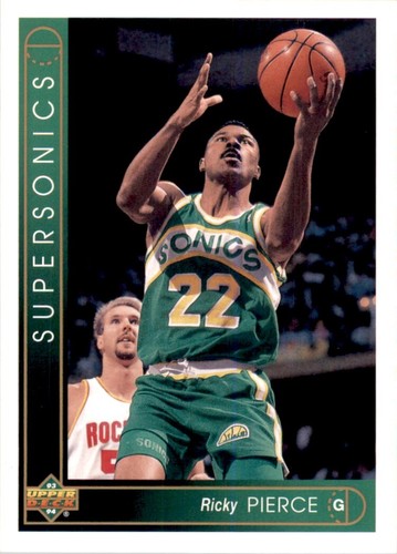 1993-94 Upper Deck Basketball Ricky Pierce Seattle SuperSonics #76 | eBay