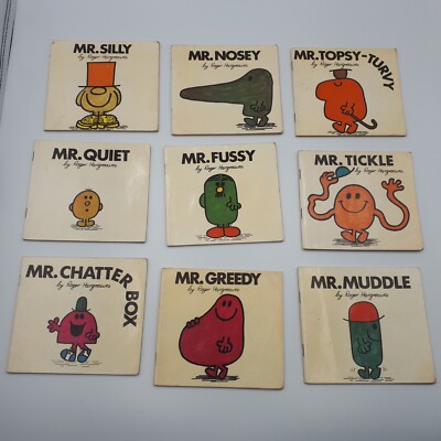 9 Vintage Mr Men Books 1st or early Editions Thurman publishing | eBay
