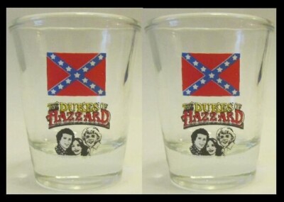 Set of 2 Dukes of Hazzard 1½ Shot Glass #2 | eBay