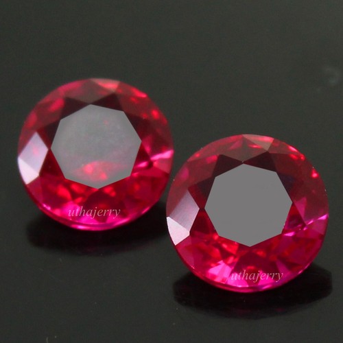 Natural Pigeon Blood Red Ruby 3.50 MM Round Pair Loose Gemstone UT05 | eBay