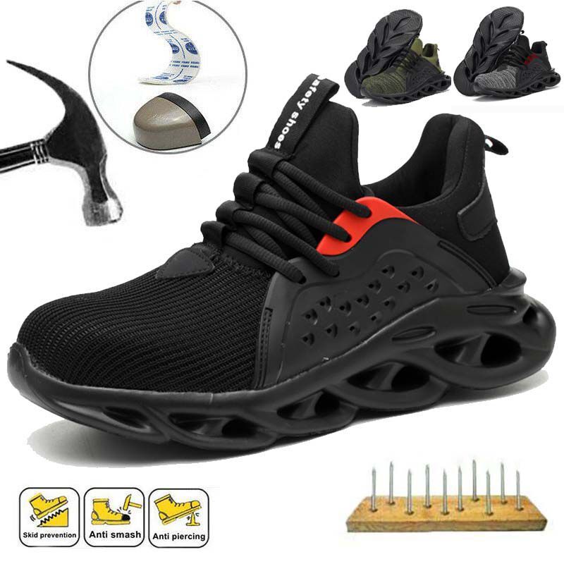 Shoes Safety Mens Lightweight Sports Trainers Women Work Steel Boots ...