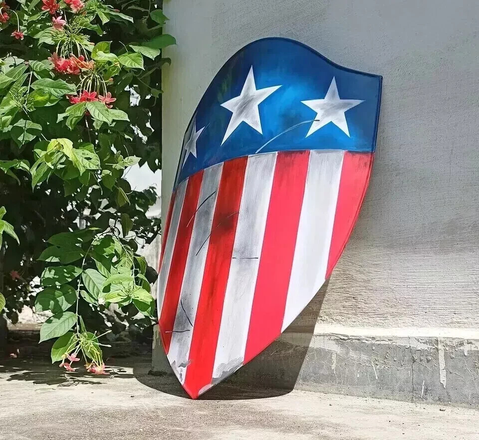 Captain America Chauffage Guerre Mondiale 2nd Bouclier Triangle Looking ...