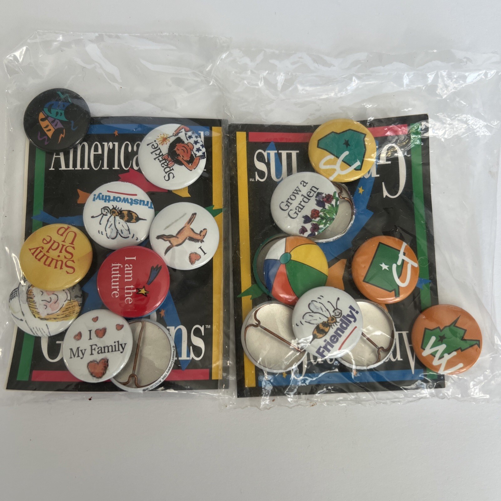 American Girl Doll Grin Pins 10 Pack, NEW IN PACKAGE Lot Of 2 Vintage ...