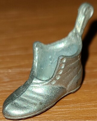 original 1960s Monopoly metal boot shoe game piece, Parker Brothers ...