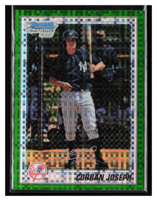 2010 Bowman Chrome Pros Green X-Fractor #BCP216 Corban Joseph | eBay