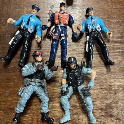 Vintage Chap Mei Action Figure Lot Of 5 Police Figures | eBay