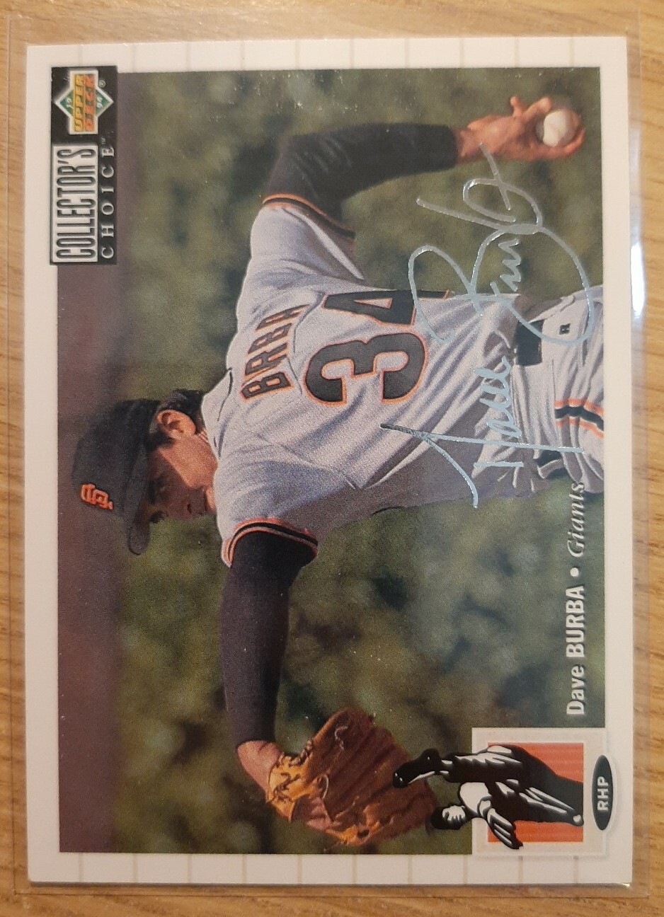 1994 Upper Deck Collector's Choice - Silver Signature #67 Dave Burba ...