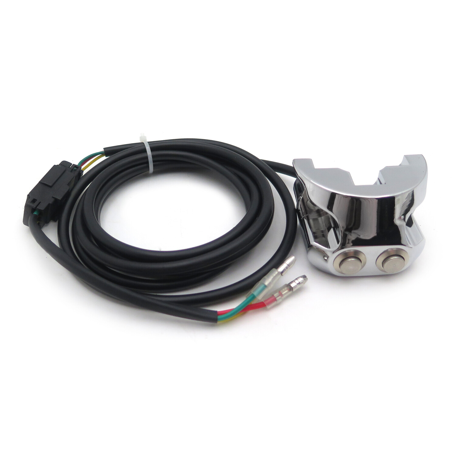 HTTMT Chrome 1" Handlebar Mounted Air Ride Switch Controller 3 Wire For ...