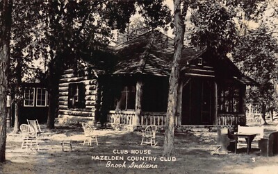 Real Photo Postcard Club House at Hazelden Country Club in Brook ...