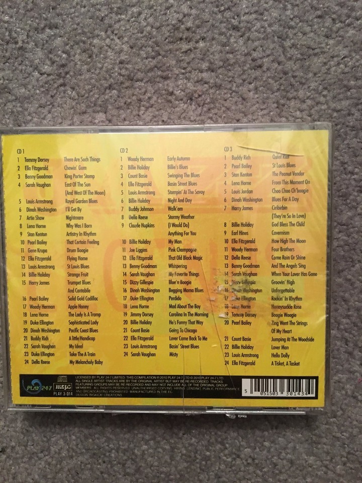 Jazz Legends 3-CD Set - 72 Masterpieces by Original Artists | eBay