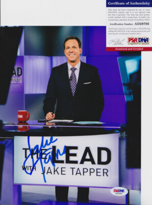 Jake Tapper CNN The Lead Signed Autograph 8x10 Photo PSA/DNA COA #1 | eBay
