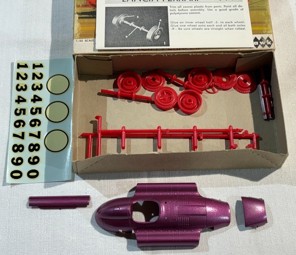HAWK 1/32 LANCIA FERRARI GRAND PRIX MODEL KIT - SLOT CAR SCRATCHBUILDER ...