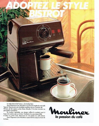 1983 Advertising 088 Moulinex Espresso Bistot Coffee Machine ...