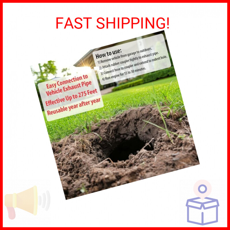 Underground Exterminator Pest Control Reusable Exhaust Pipe Attachment ...