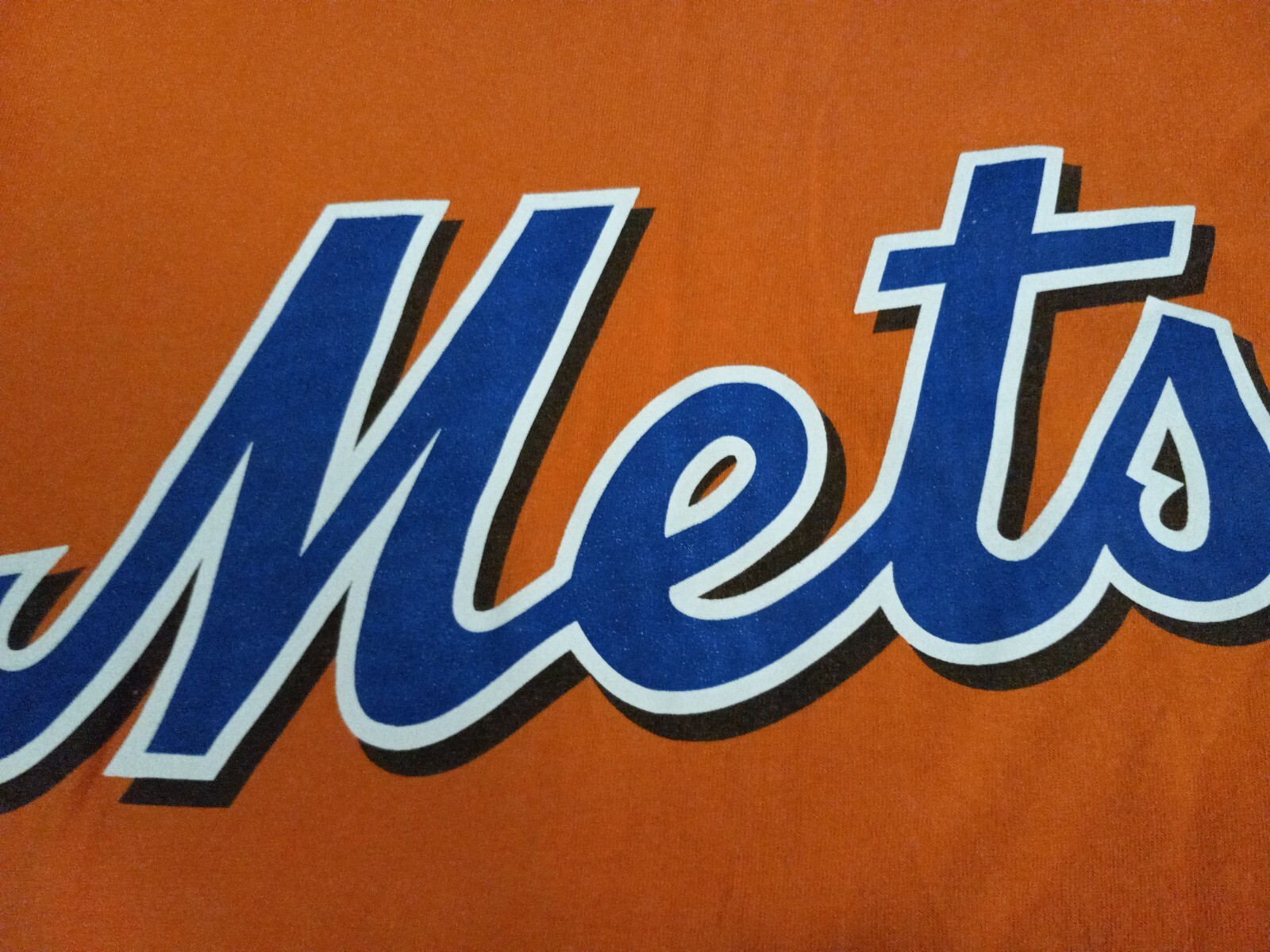Vintage Men's Small Majestic Orange New York Mets Spe… - Gem