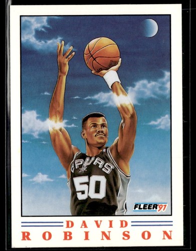1991-92 Fleer #1 David Robinson Pro-Visions Spurs Basketball Card 2702A ...