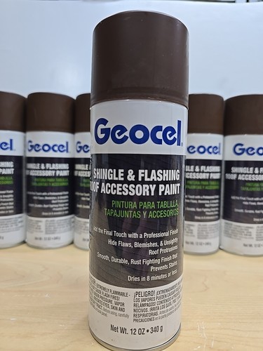 6 cans Geocel GC91104-6X Shingle & Flashing Roof Accessory Paint 12 ...