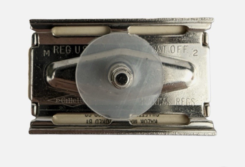 Vintage 1960's Gillette Travel Mini Safety Razor w/ Silver snap case ...