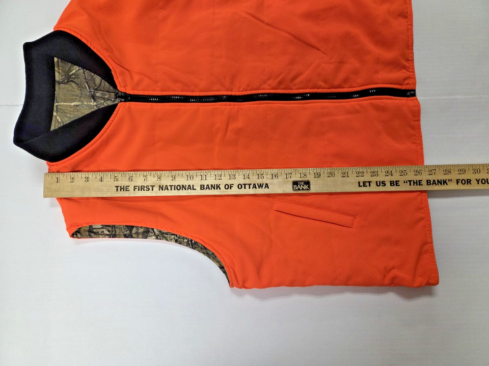 BOB ALLEN NORTH AMERICAN HUNTING REVERSIBLE VEST REALTREE CAMO/ORANGE ...