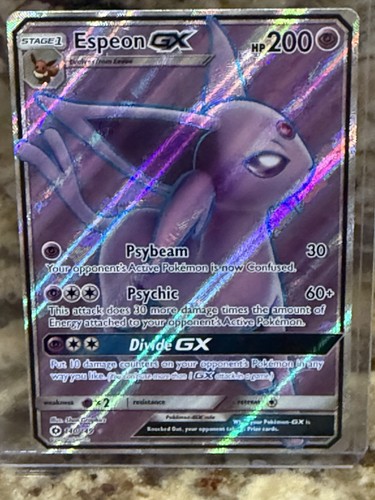 Pokémon TCG Espeon GX Sun & Moon 140/149 Holo Full Art Ultra Rare | eBay
