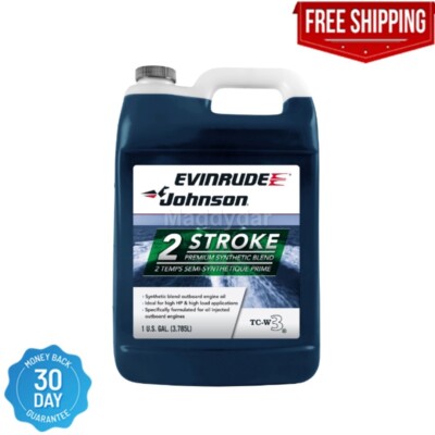Evinrude/Johnson TC-W3 2Stroke Premium Synthetic Blend Outboard Engine ...