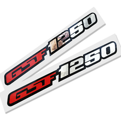 GSF 1250 Bandit motorcycle decals custom graphics silver chrome & red ...