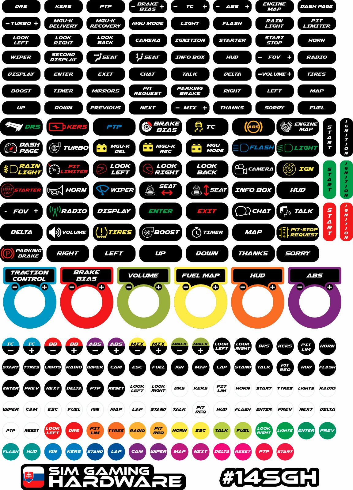 Button Box Stickers / Decals / Labels | eBay