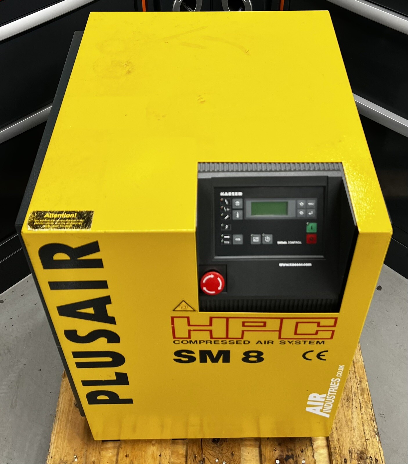 HPC / Kaeser SM8 Floor Mounted Rotary Screw Compressor 5.5Kw! 28.8Cfm ...
