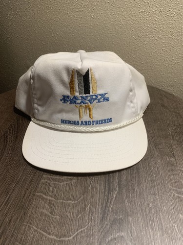 Vtg Randy Travis Heroes and Friends Baseball Cap Hat Leather Strapback ...