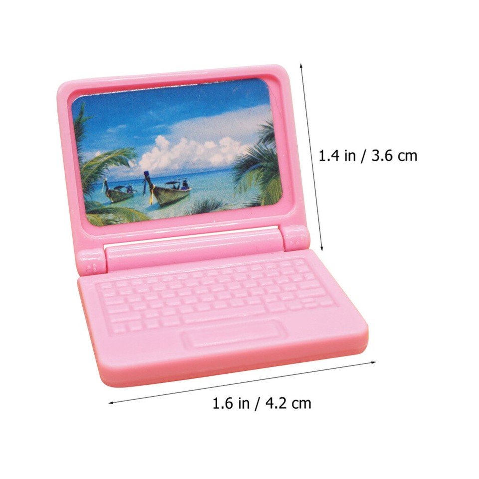 10 Pcs Mini House Laptop Doll Office Computer Simulation Model | eBay