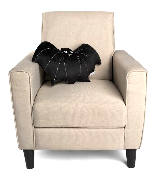 Bat Shaped Pillow 🦇 Novogratz Halloween Decor New 12x22 Velvet Bat ...