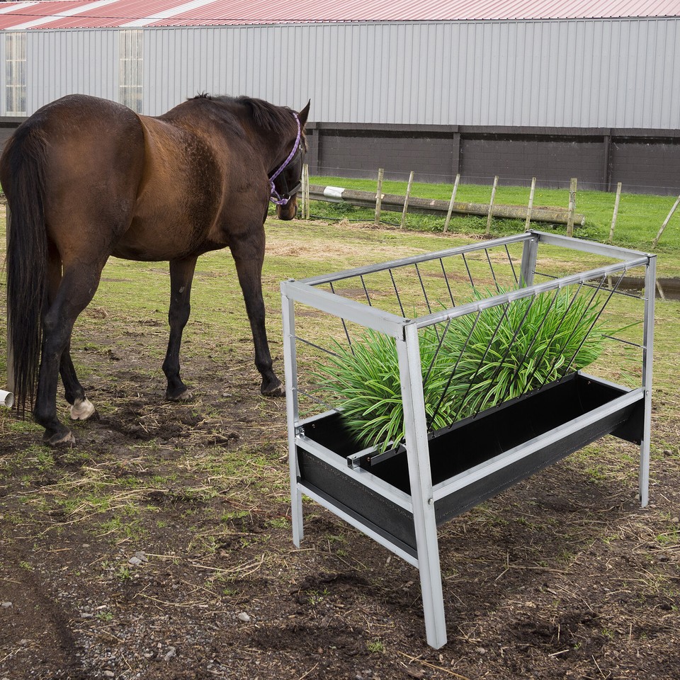 Livestock Feed Trough Goats Sheep Grain& Hay Feeder Feed Trough ...