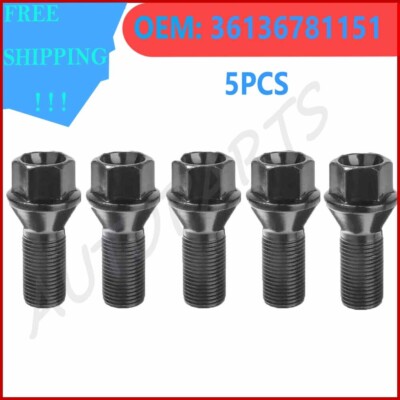 5Pcs Wheel Lug Bolts 36136781151 For BMW F25 X3 E70 X5 118 320 328i ...