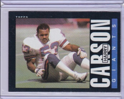 1985 TOPPS FOOTBALL #114 HARRY CARSON NEW YORK GIANTS HOF | eBay