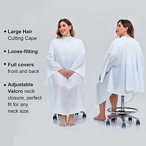 Professional Salon Client Nylon Hair Cutting Cape Gown, Barber Haircut ...