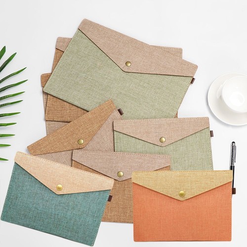 Simple Document Bag Canvas Felt File Briefcase File Folder Paper Holder ...