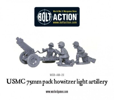 Warlord Games Bolt Action: USMC 75mm Pack Howitzer Light Artillery | eBay