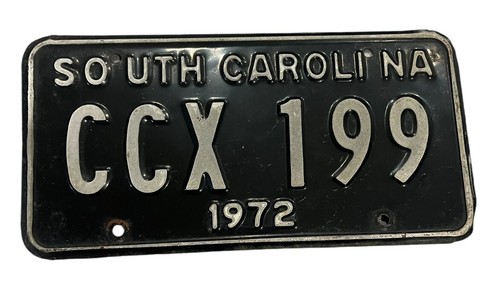 1972 South Carolina License Plate Tag CCX 199 | eBay