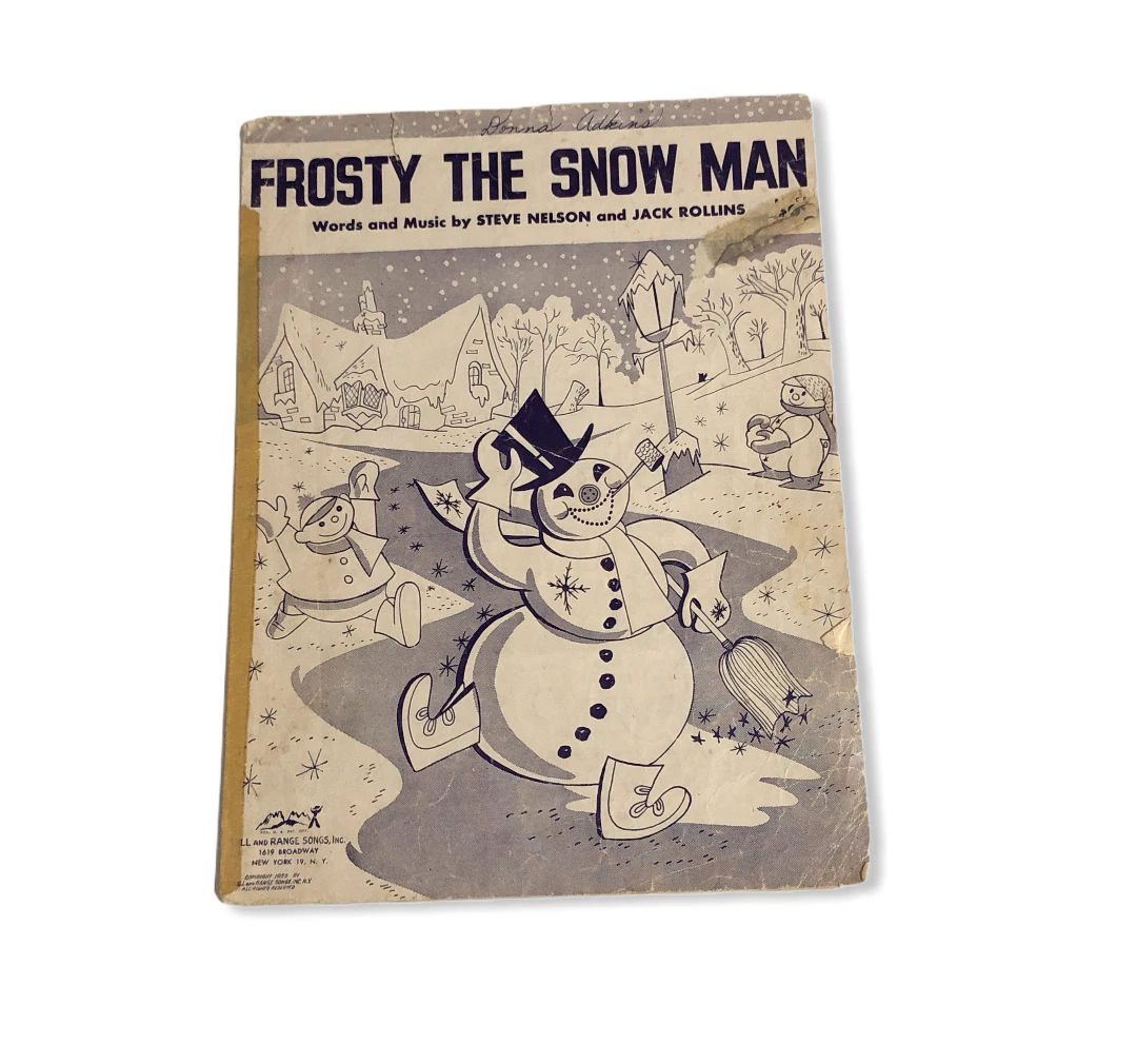 Frosty The Snowman Sheet Music Vintage
