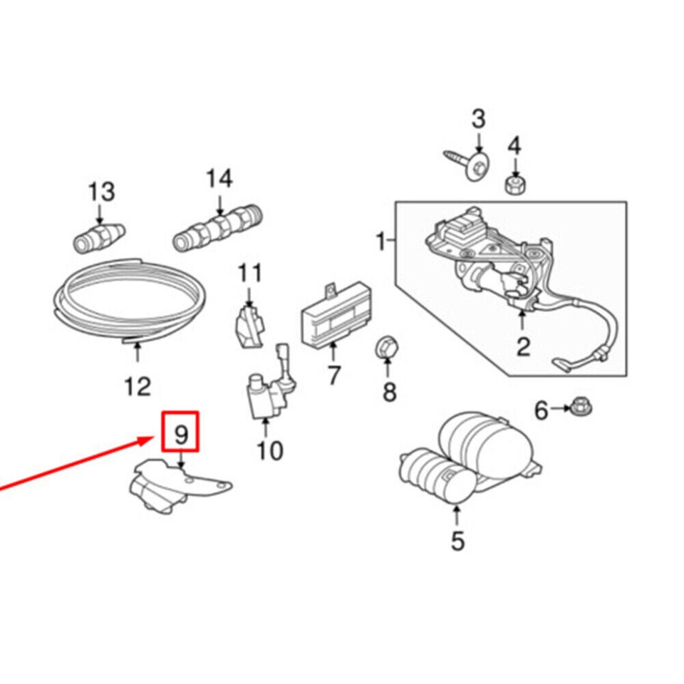 Front Suspension Ride Height Sensor Connector Rod For Jaguar XJ 13-19 ...