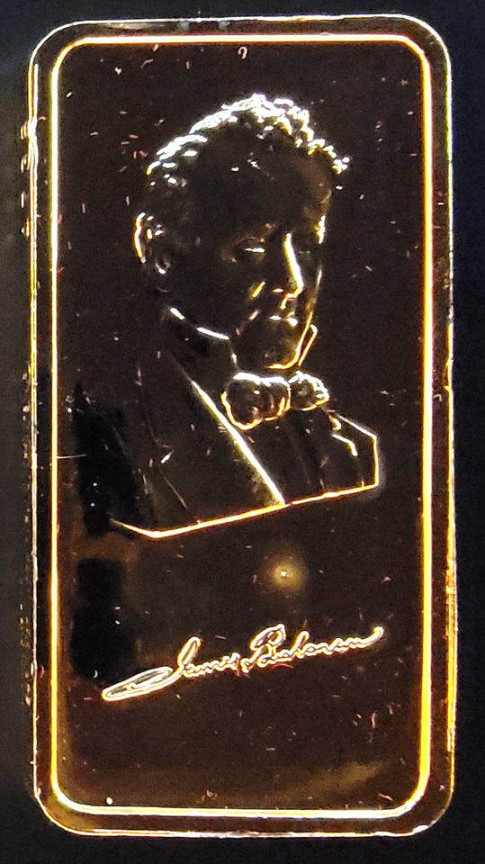 1976 James Buchanan Vtg Hamilton Mint President EGP-0.999 Silver 1 Oz ...